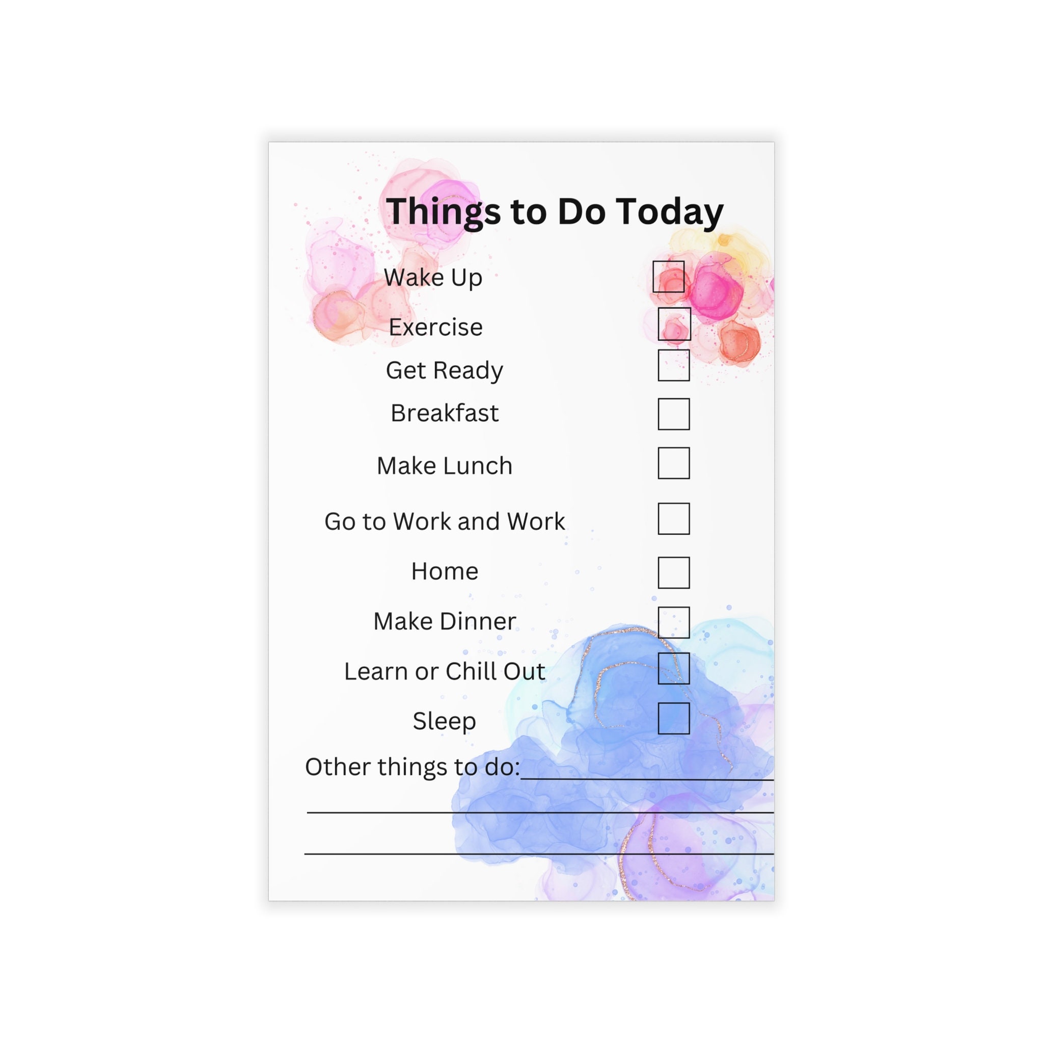 Checklist Wall Decals, Organize Wall Sticker, Useful and Artful ...