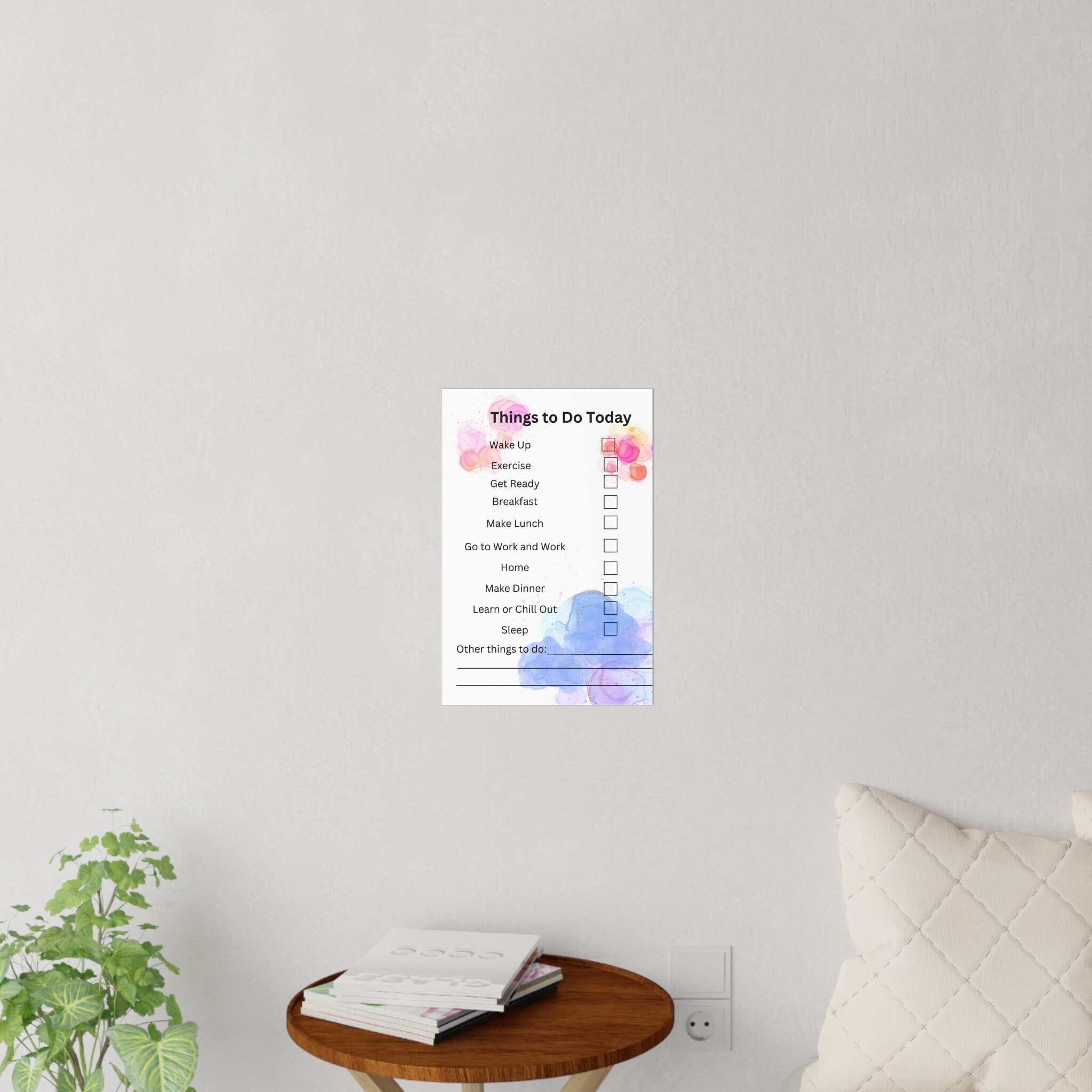 Checklist Wall Decals, Organize Wall Sticker, Useful and Artful ...