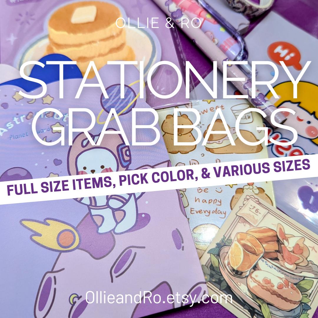 Cute Stationery Grab Bags - Pens, Highlighters, Pencils, Stickers, Memo ...