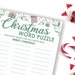 Christmas Word Puzzle Game Party Game Christmas Games - Etsy