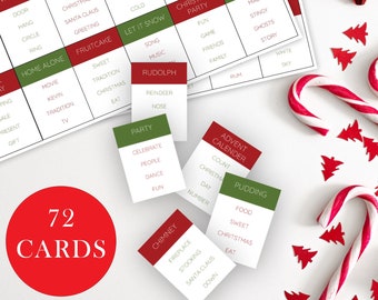 Christmas Taboo Game | Etsy