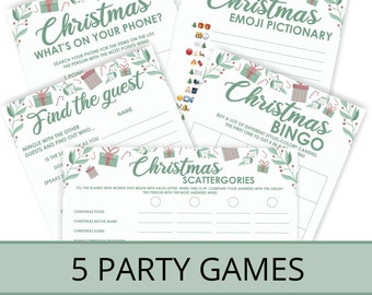 Holiday Party Whats on Your Phone Christmas Games Fun Family - Etsy