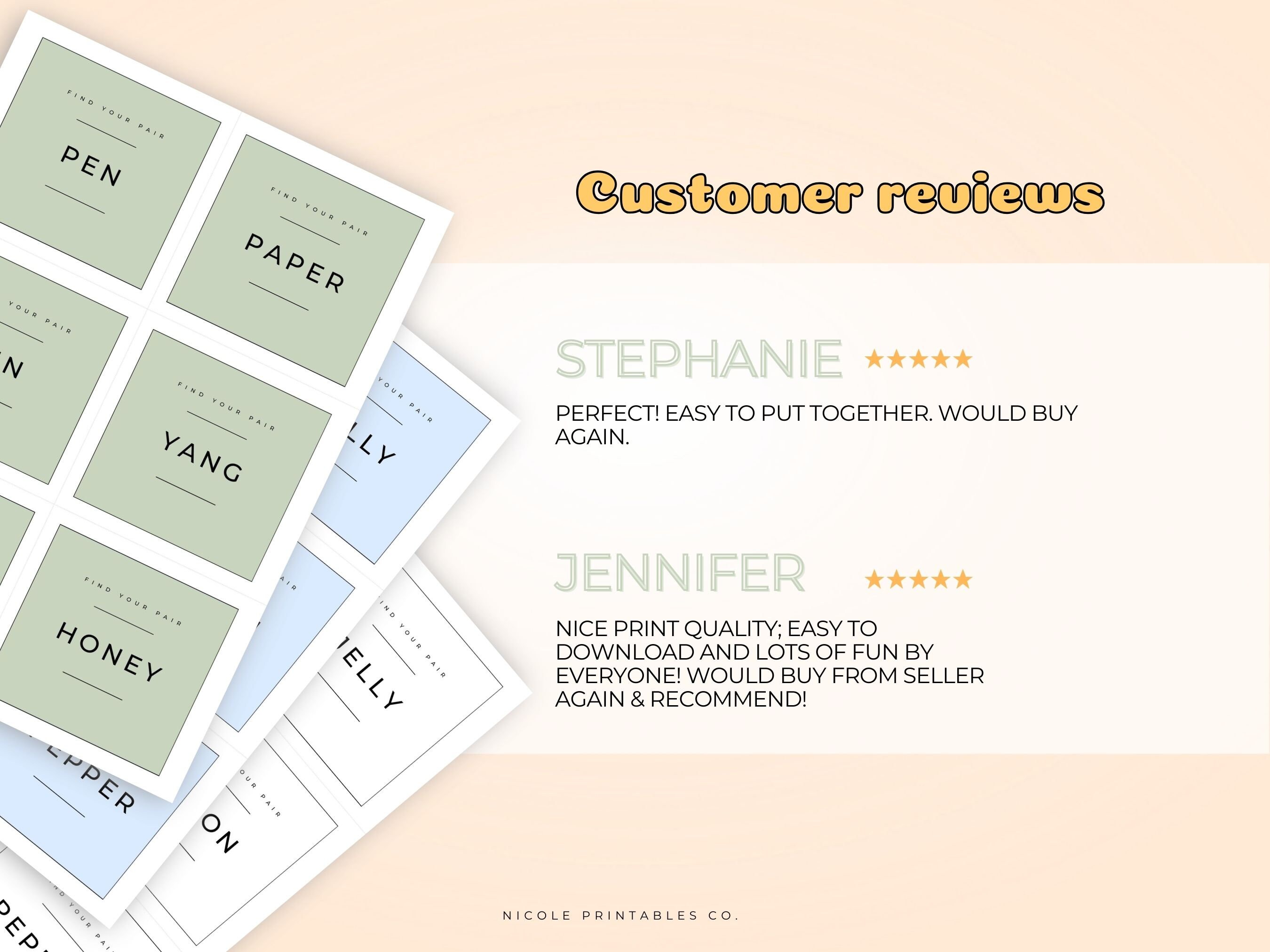 Find Your Pair Icebreaker Game, Printable Office Party, Gathering, and ...