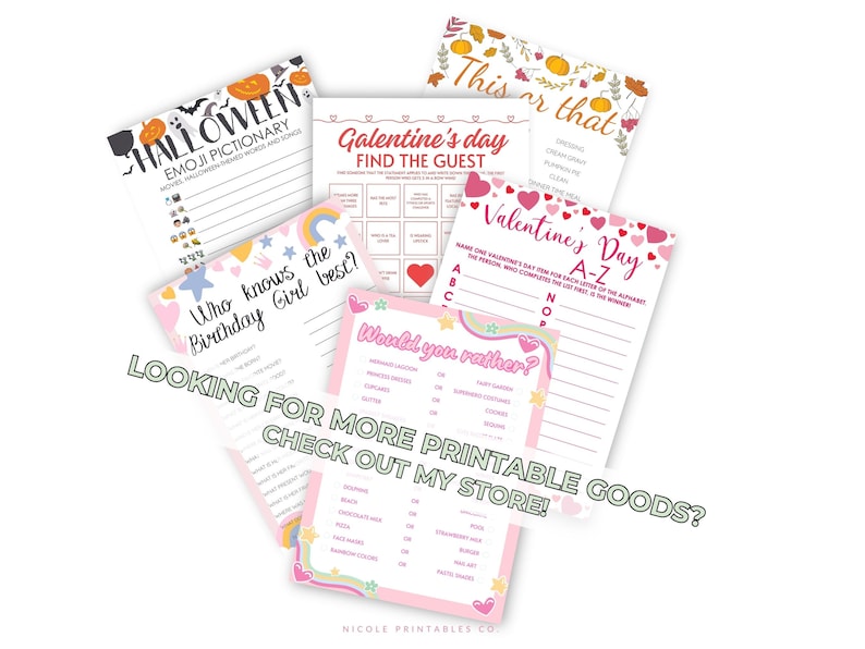 Find Your Pair Icebreaker Game, Printable Office Party, Gathering, and ...