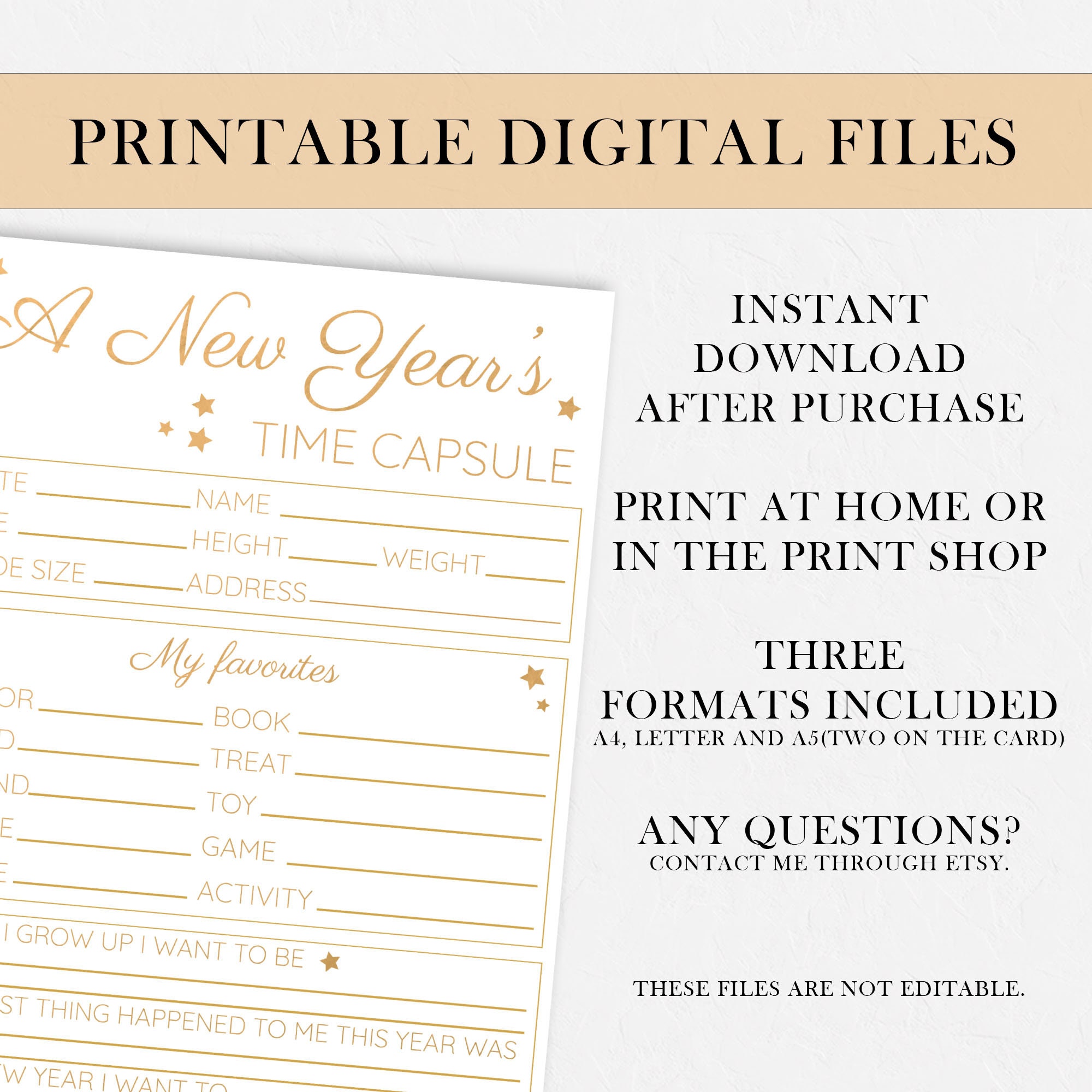 New Years Eve Time Capsule, Kids Games, Resolutions New Years, NYE ...