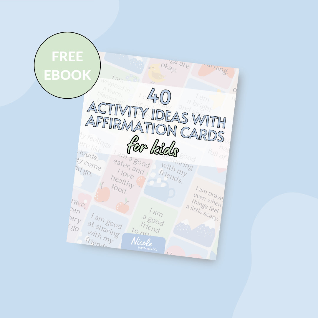 50 Positive Affirmation Cards for Kids, Printable Daily Inspiration Set ...