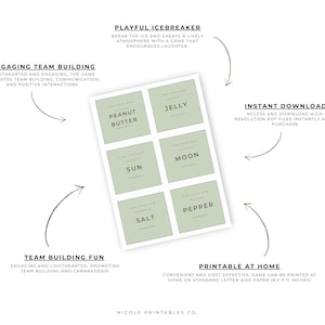 Find Your Pair Icebreaker Game, Printable Office Party, Gathering, and ...