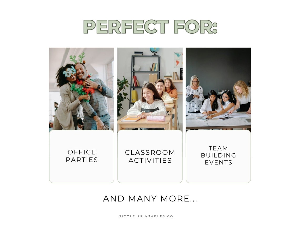 Find Your Pair Icebreaker Game, Printable Office Party, Gathering, and ...