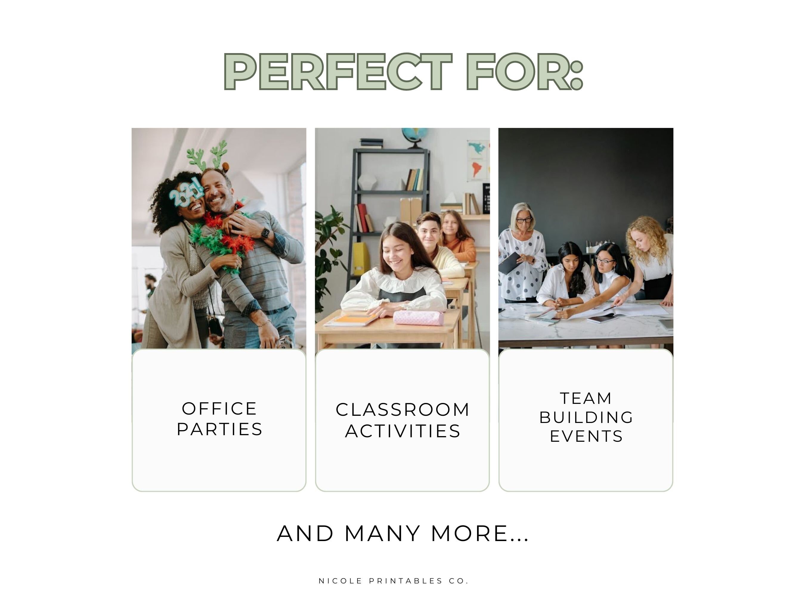 Find Your Pair Icebreaker Game, Printable Office Party, Gathering, and ...