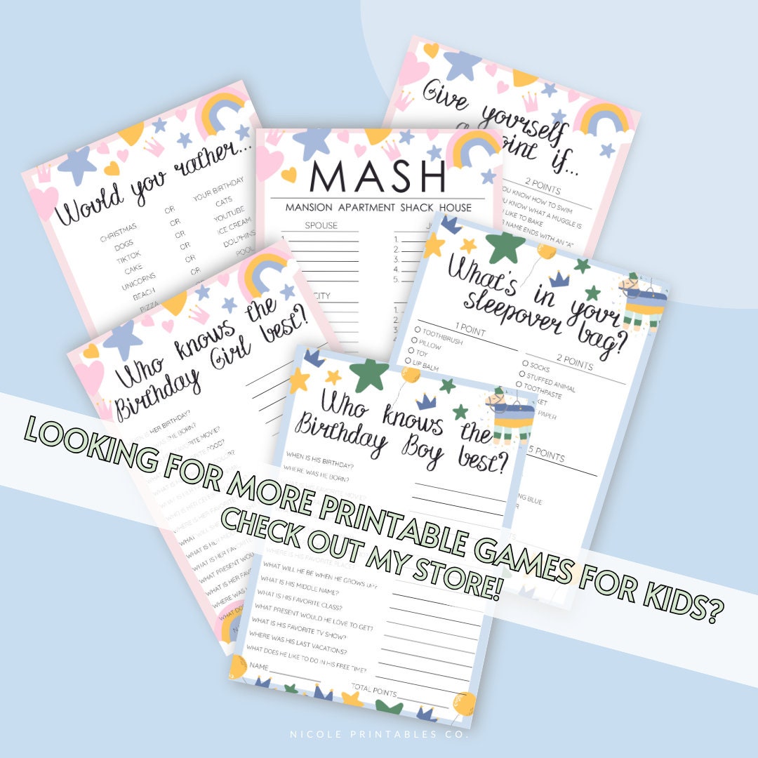 50 Positive Affirmation Cards for Kids, Printable Daily Inspiration Set ...
