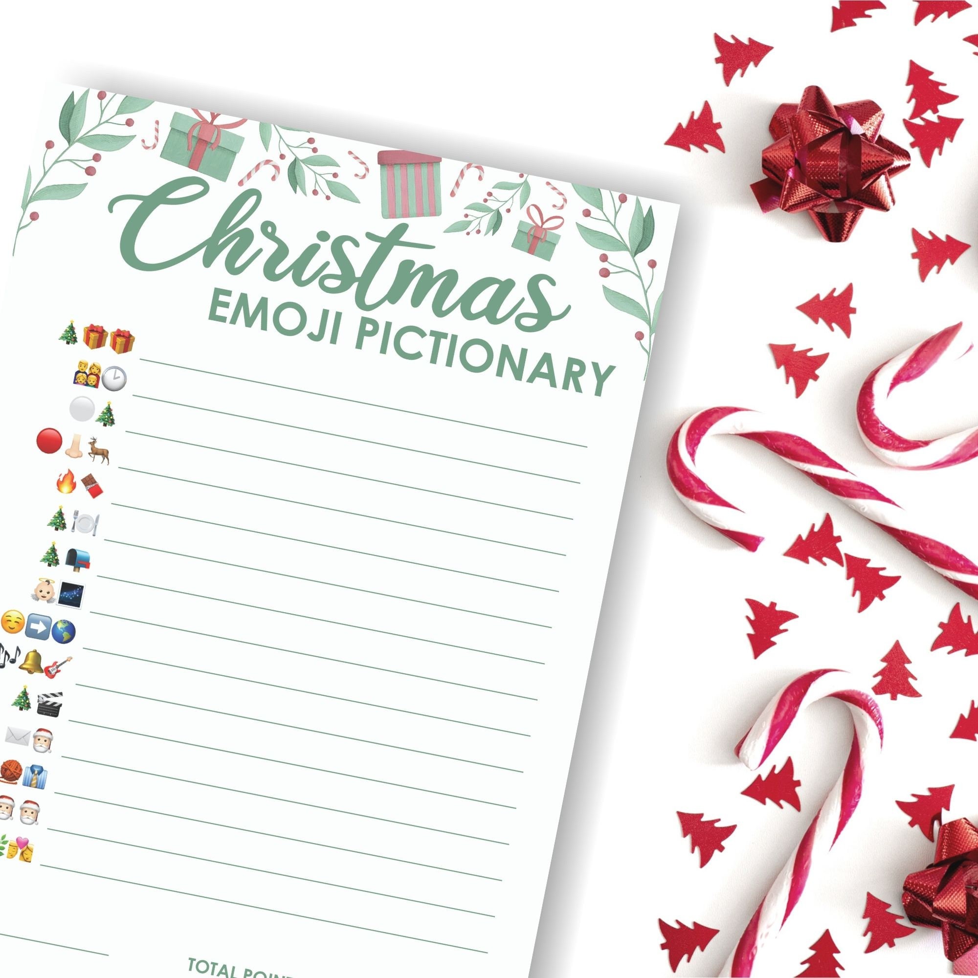 holiday party games class party christmas Emoji Pictionary Game instant ...