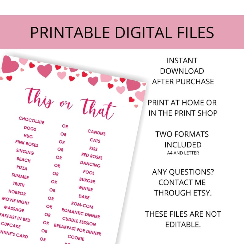 Valentine's Day Game BUNDLE, Virtual Party Ideas, Fillable Valentines ...