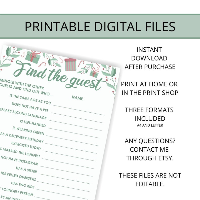 10 Christmas Games Bundle Virtual Christmas Party Games | Etsy