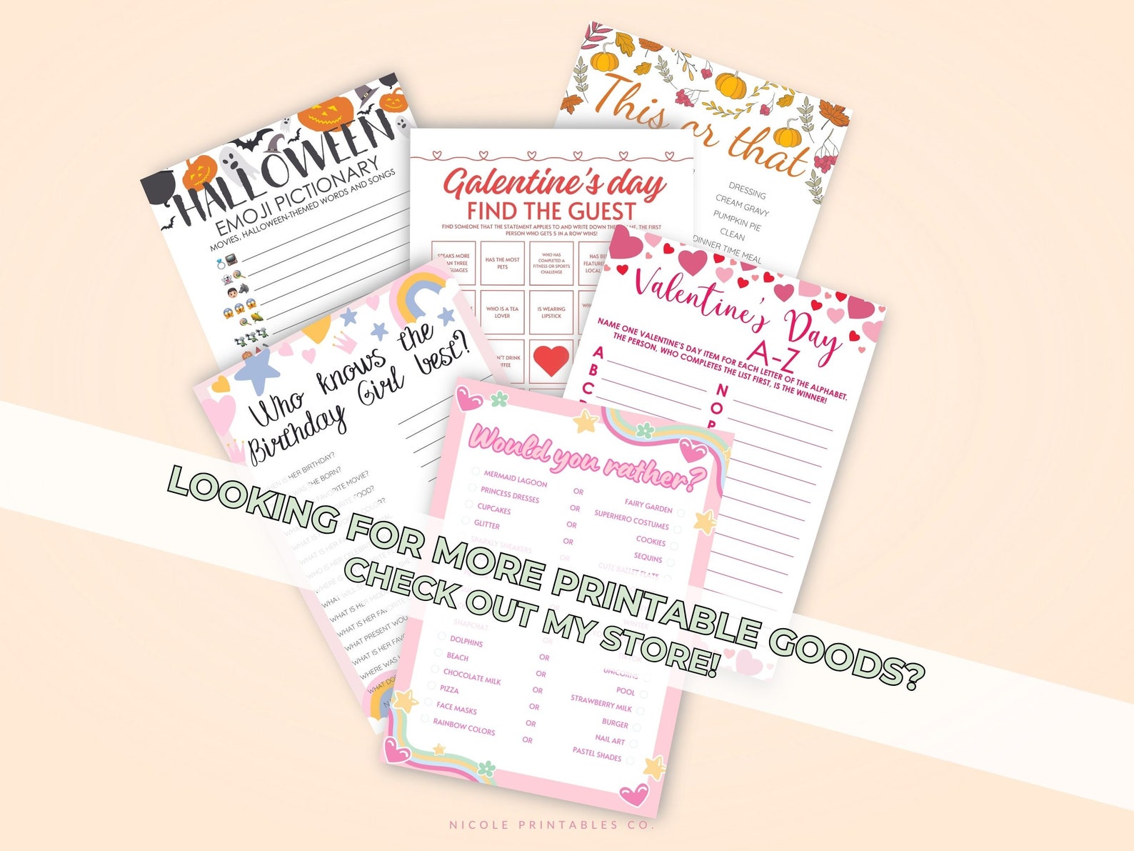 Find Your Pair Icebreaker Game, Printable Office Party, Gathering, and ...