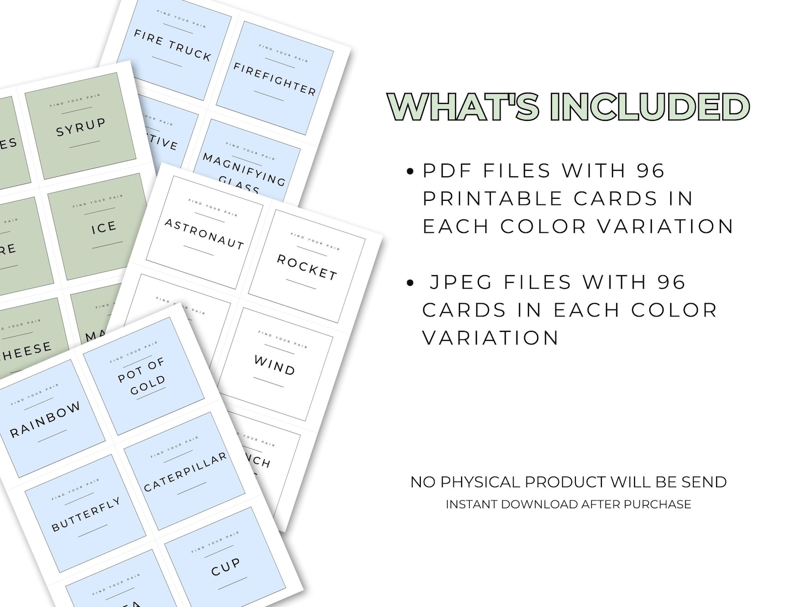 Find Your Pair Icebreaker Game, Printable Office Party, Gathering, and ...