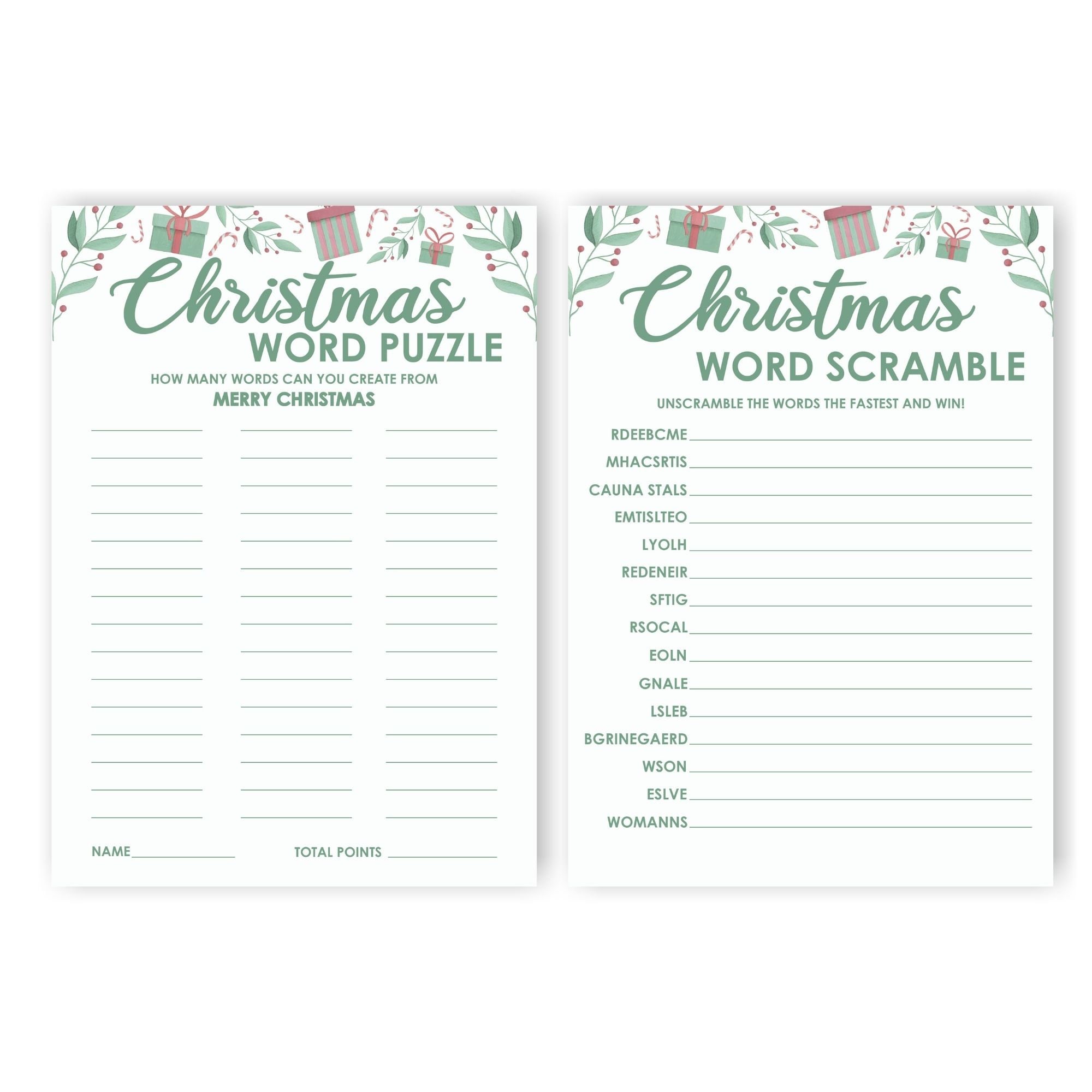 10 Christmas Games Bundle Virtual Christmas Party Games - Etsy