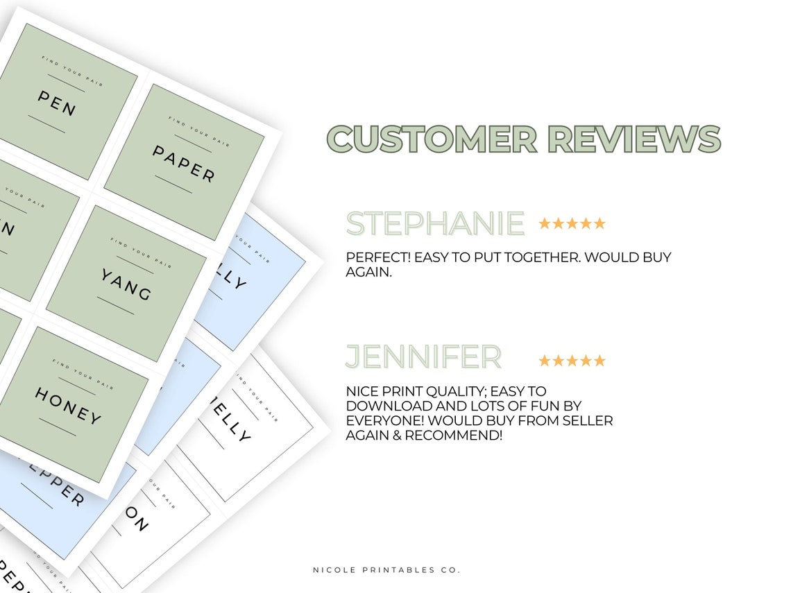 Find Your Pair Icebreaker Game, Printable Office Party, Gathering, and ...