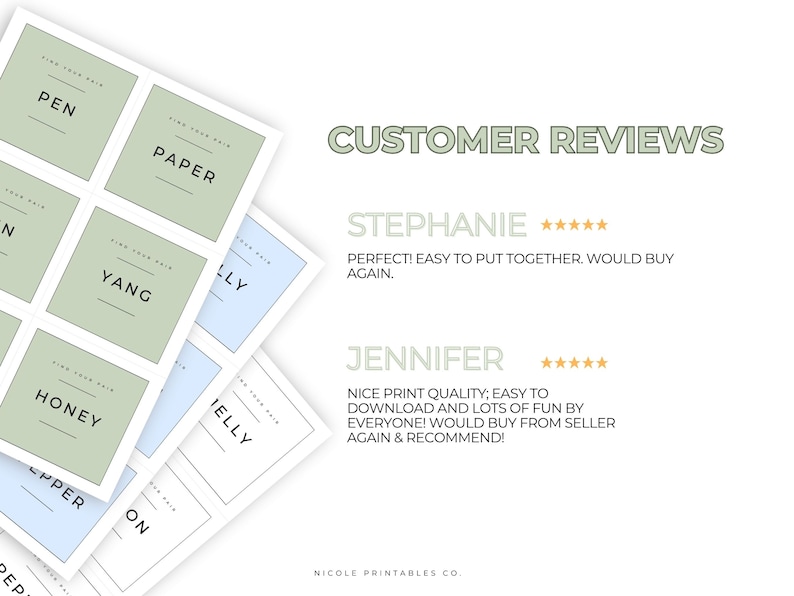 Find Your Pair Icebreaker Game, Printable Office Party, Gathering, and ...