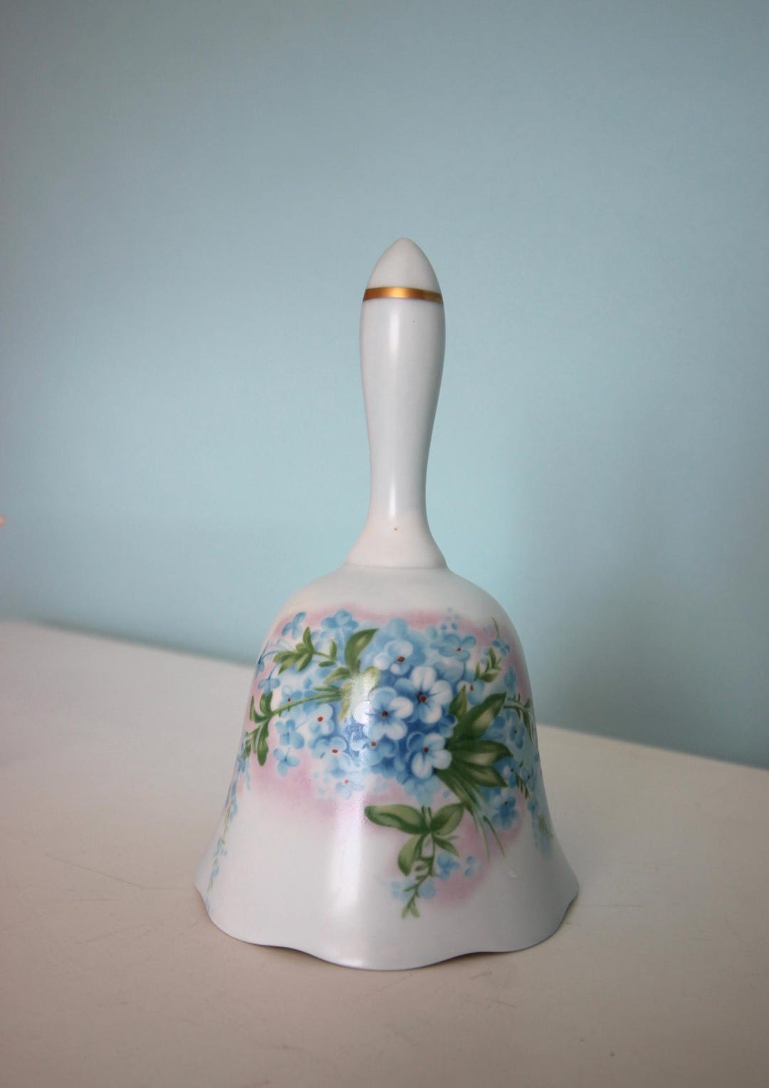 Vintage Forget Me Not Floral Mt. Alyeska Alaska Ceramic Bell - Etsy