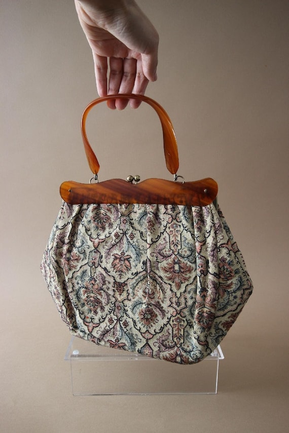 tapestry handbag with fruit - Gem