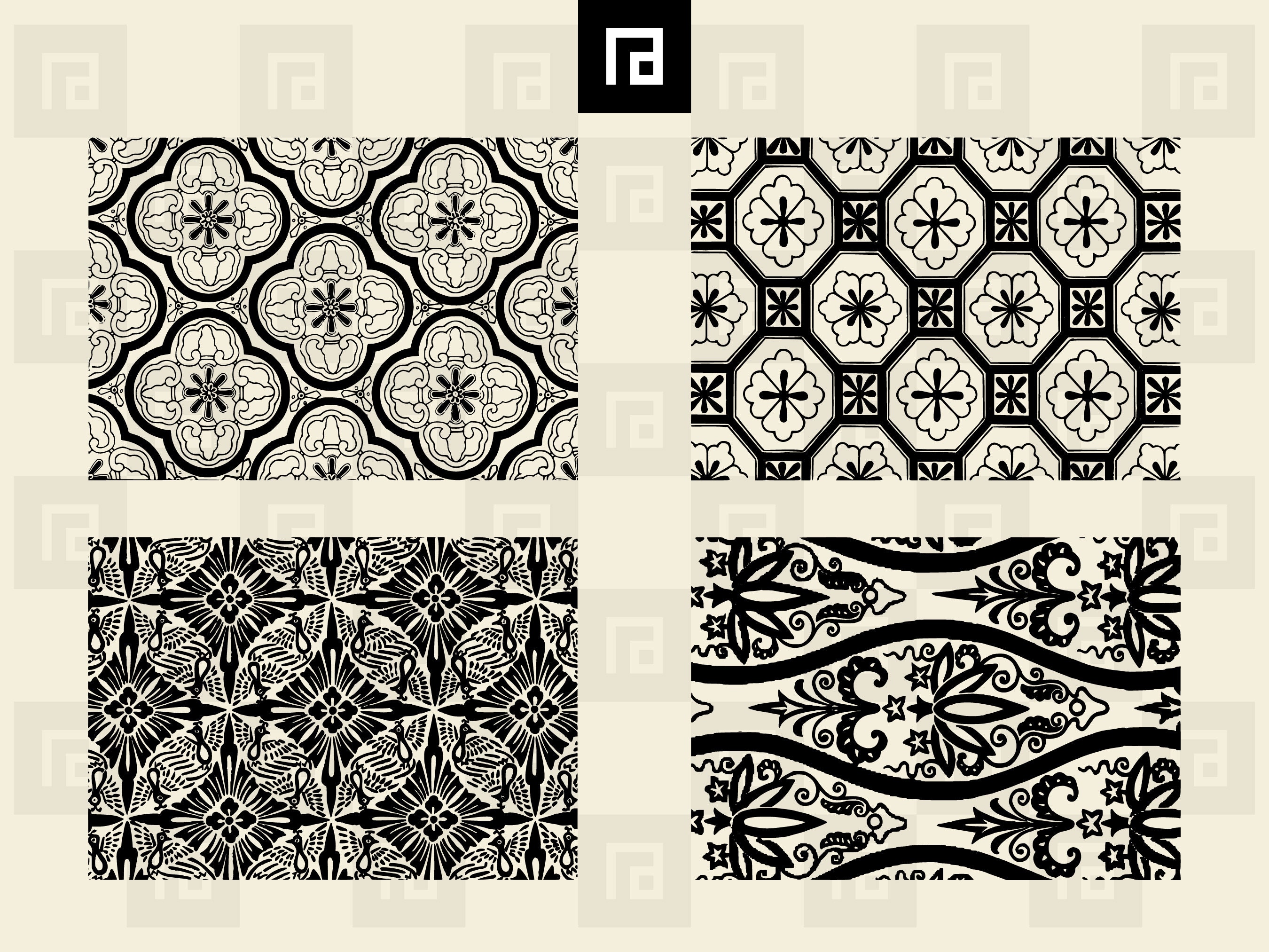 Vintage Japanese Diaper Ornaments SVG PNG Bundle, Japanese Decor ...