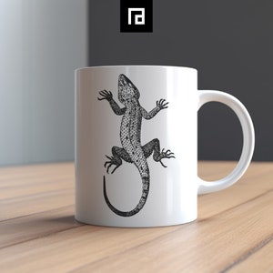 Vintage Lizards SVG PNG Bundle, Hand Drawn Reptile Vector Graphics ...