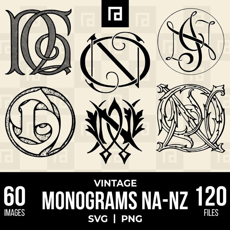 Monogram Na - Etsy