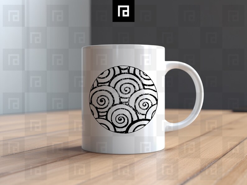 Circle Waves Svg Png Bundle 1, Vintage Hand-drawn Ocean Waves Svg ...