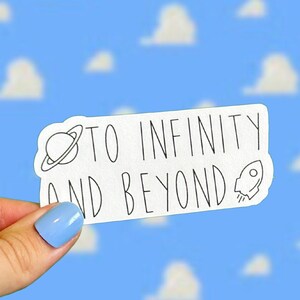 To Infinity and Beyond Sticker Toy Story Buzz Lightyear Woody Pixar ...