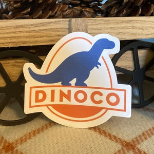 Dinoco Sticker Pixar Cars Lightening Mcqueen Dinosaur Disney Waterproof ...