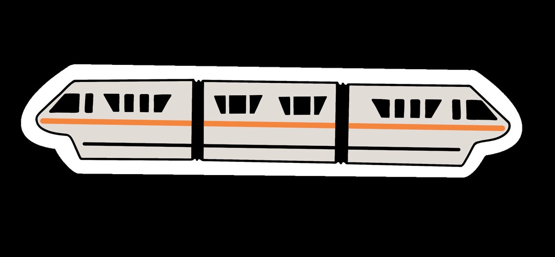 Disney Monorail Sticker Disneyland Disney World Mickey - Etsy