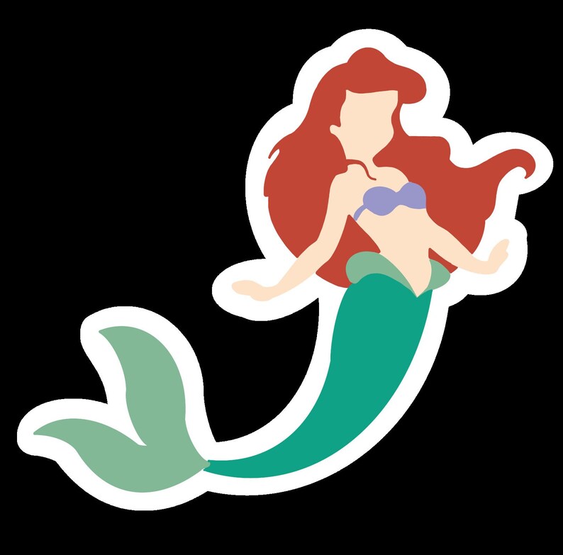 Ariel Sticker Disney the Little Mermaid Waterproof - Etsy
