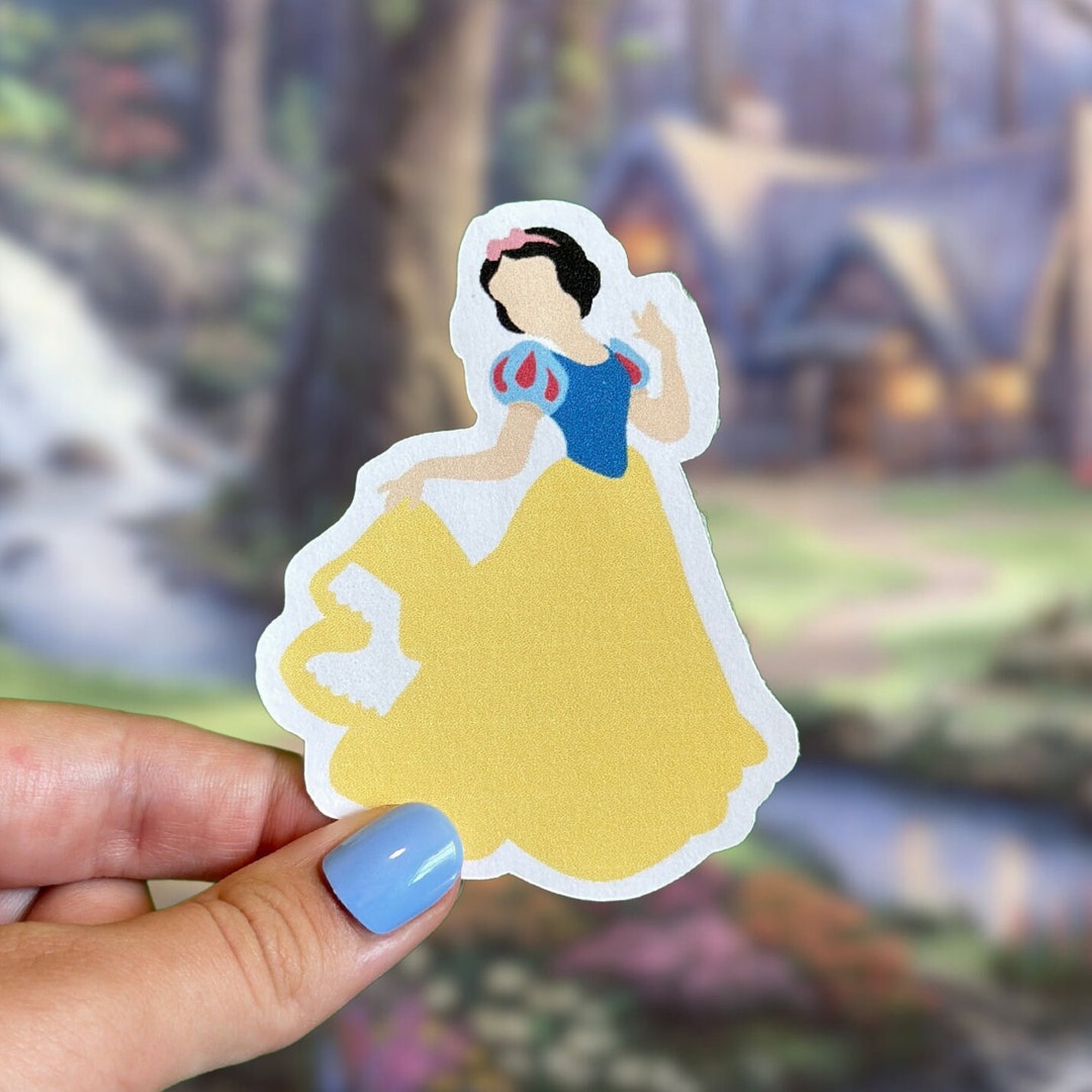 Snow White Sticker Disney Sticker Seven Dwarves Princess Waterproof ...