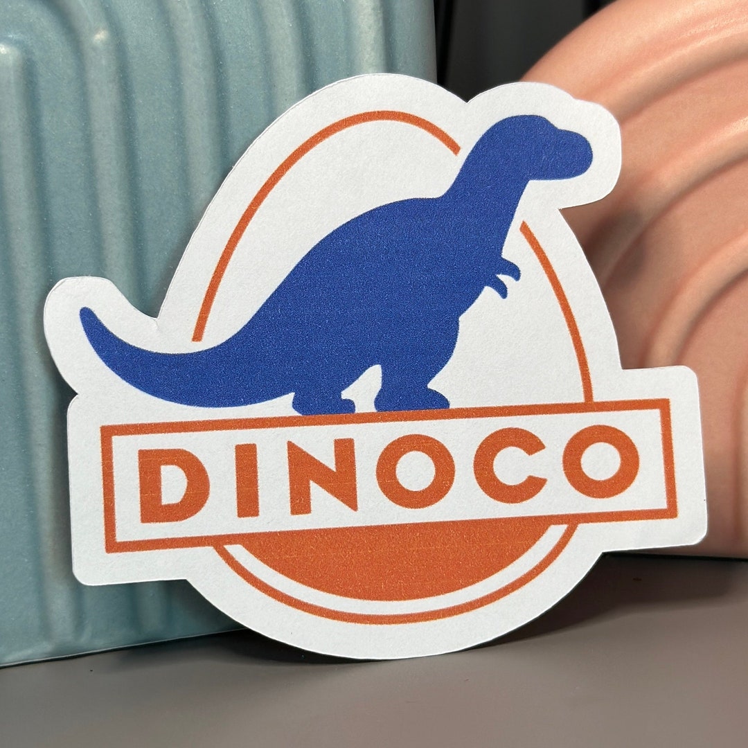 Dinoco Sticker Pixar Cars Lightening Mcqueen Dinosaur - Etsy
