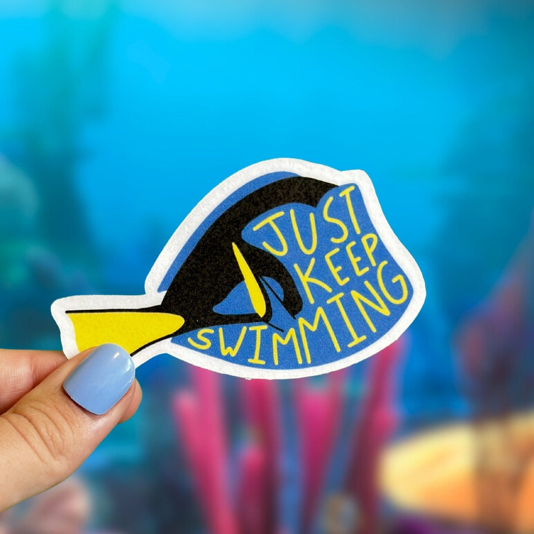 Dory Sticker Disney Finding Nemo Just Keep Swimming - Etsy