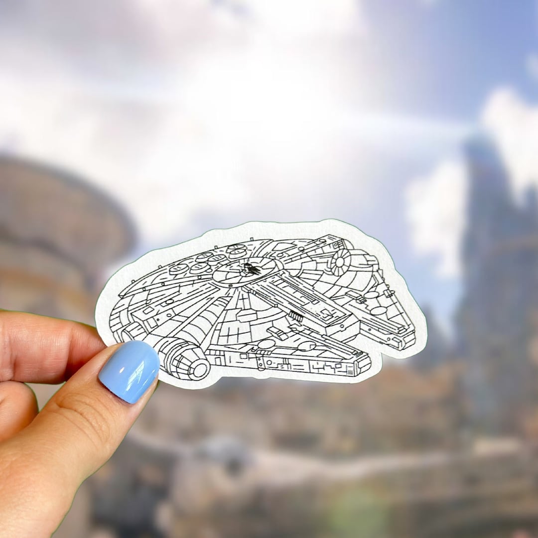 Millennium Falcon Sticker Star Wars Skywalker Darth Vader Han Solo ...