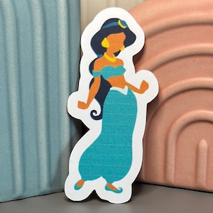 Jasmine Sticker Disney Princess Aladdin Abu Genie Monkey Waterproof ...