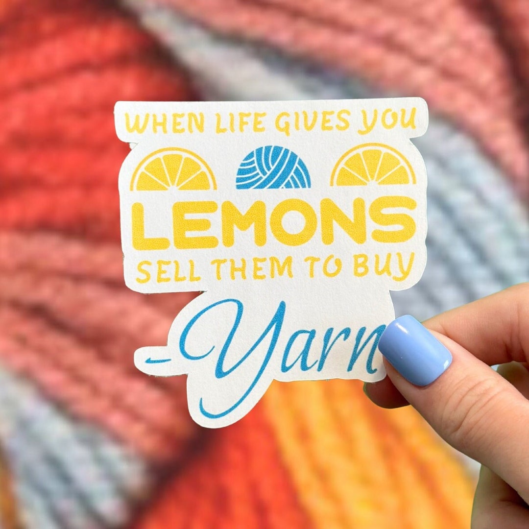 Buy Yarn Sticker Crochet Hook Knitting Needles Foundation Chain ...