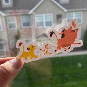 Lion King Sticker Disney Simba Pumbaa Timon Circle - Etsy