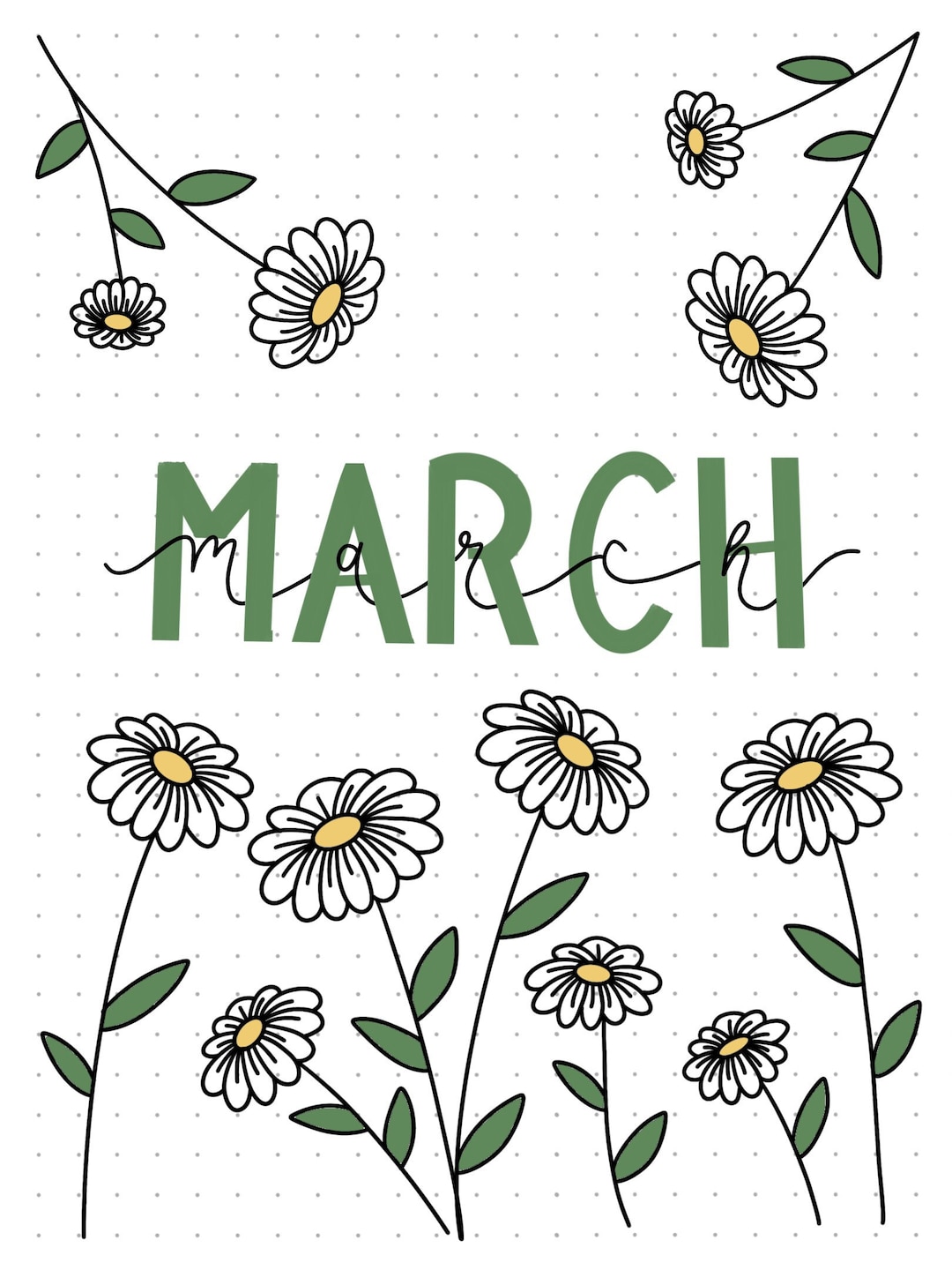 Portada del mes de marzo / Bullet Journal / Diario / Planificador ...