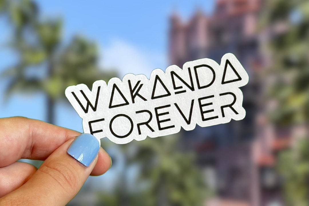 Wakanda Forever Sticker Marvel Black Panther Disney Avengers Vibranium ...