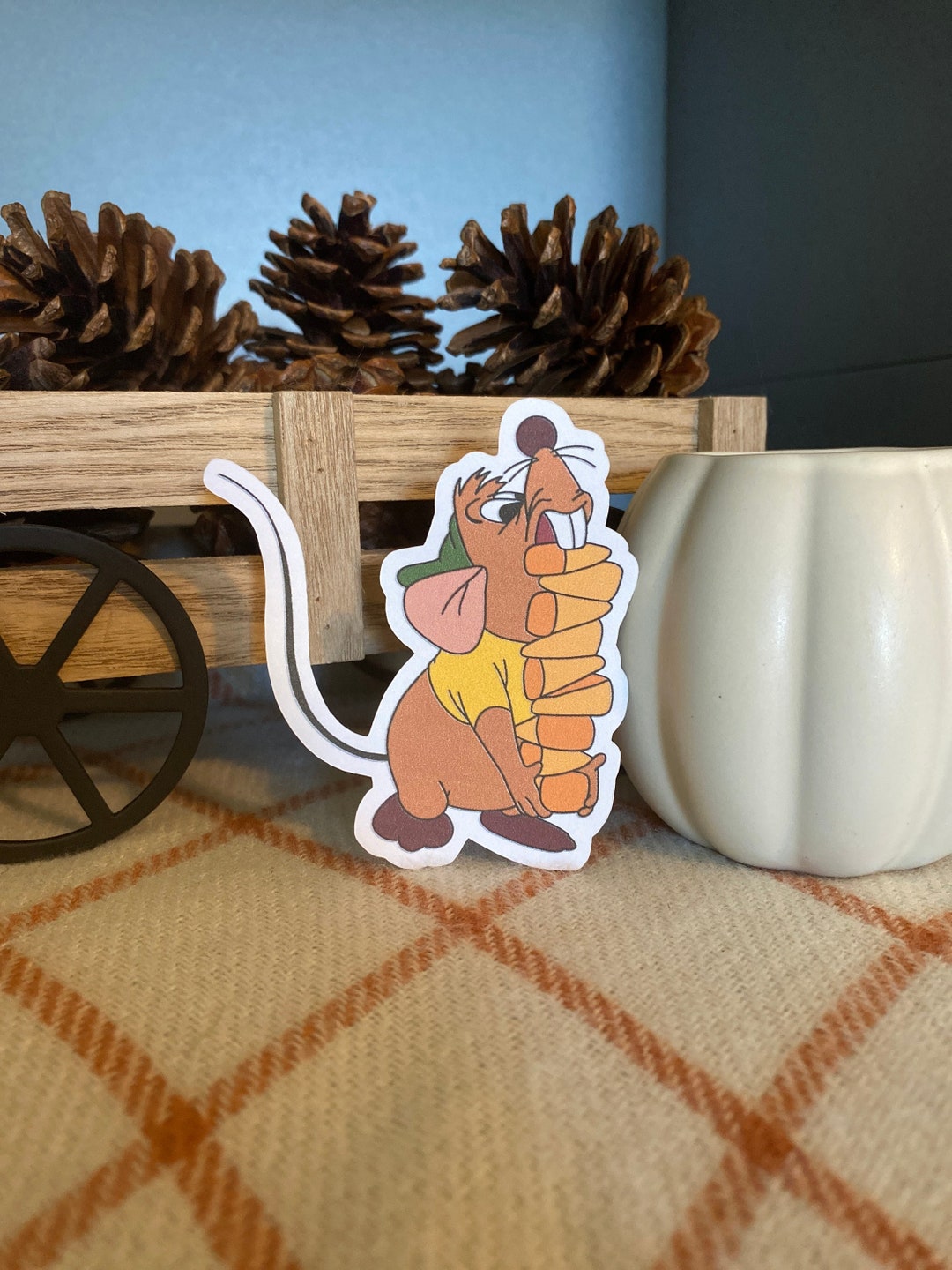 Gus Sticker Cinderella Mouse Cheese Disney Princess - Etsy