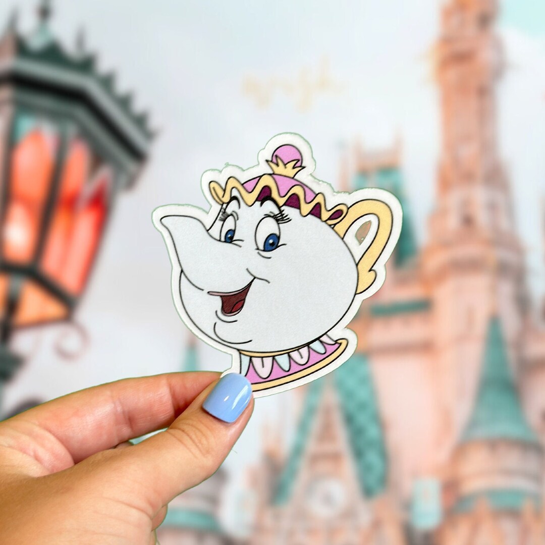 Mrs. Potts Sticker Beauty and the Beast Disney Belle Teacup Teapot ...