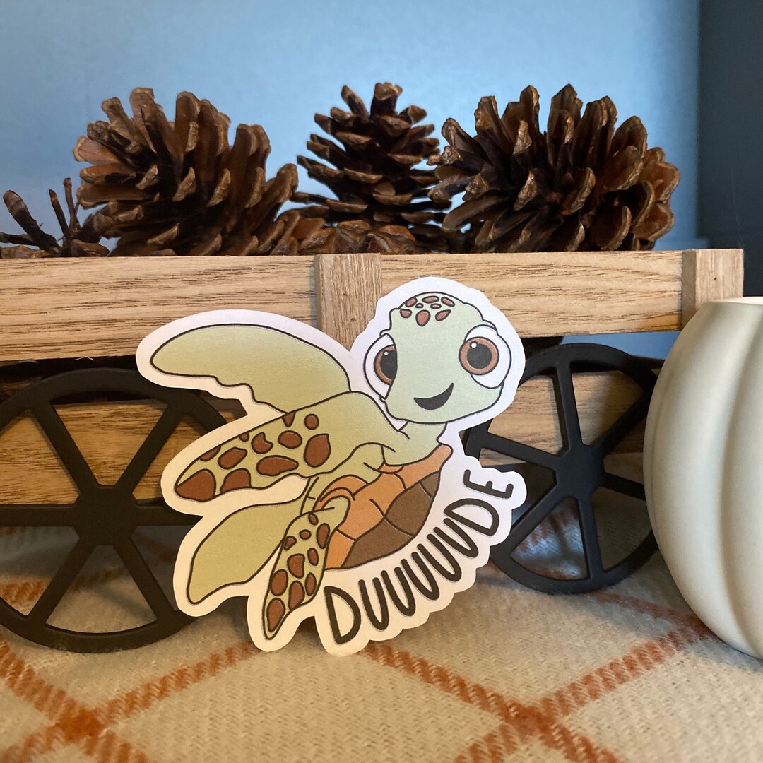 Squirt Sticker Disney Finding Nemo Sea Turtle Dude Crush Dory ...