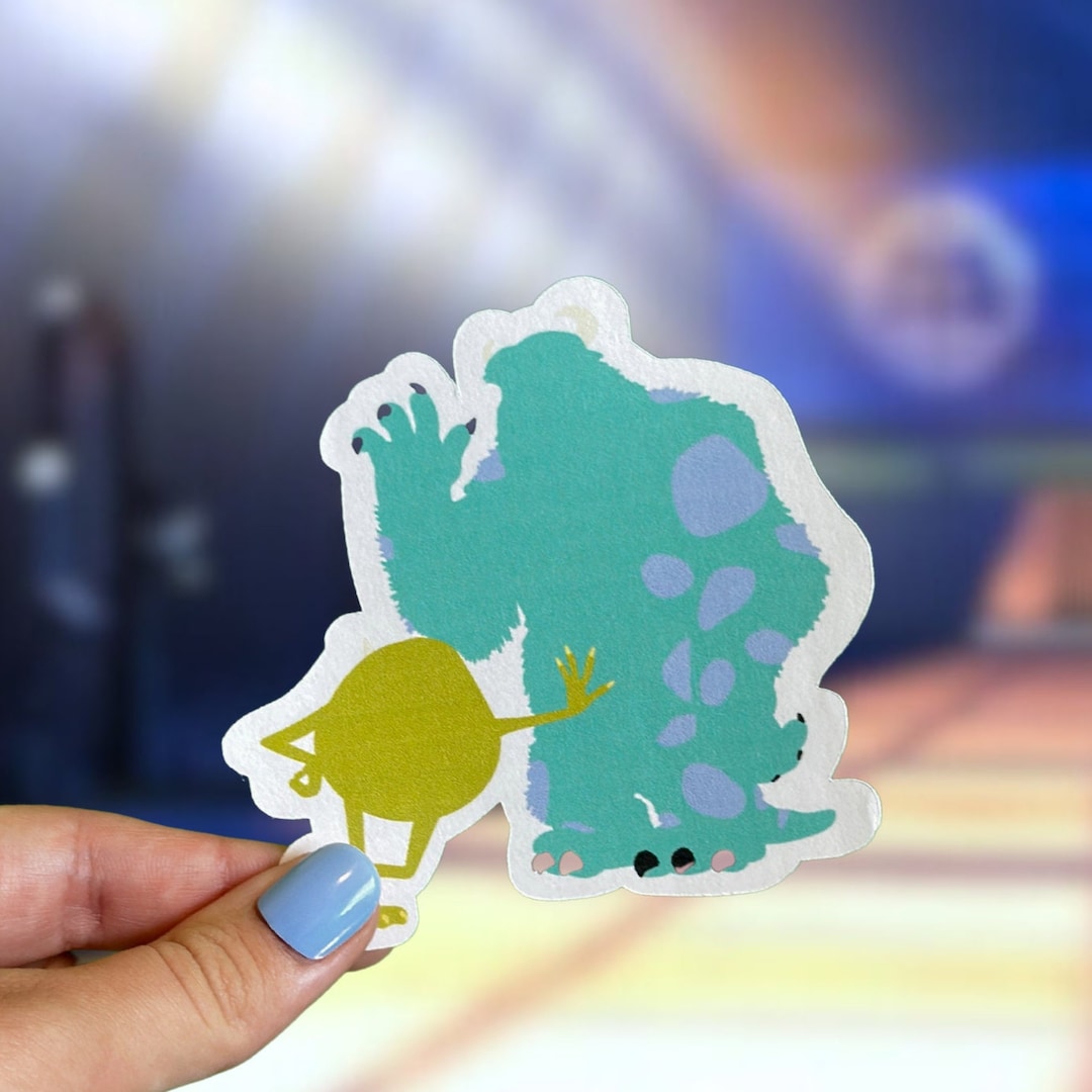 Monsters INC Sticker Boo Sully Disney Pixar Mike Wazowski Silhouettes ...