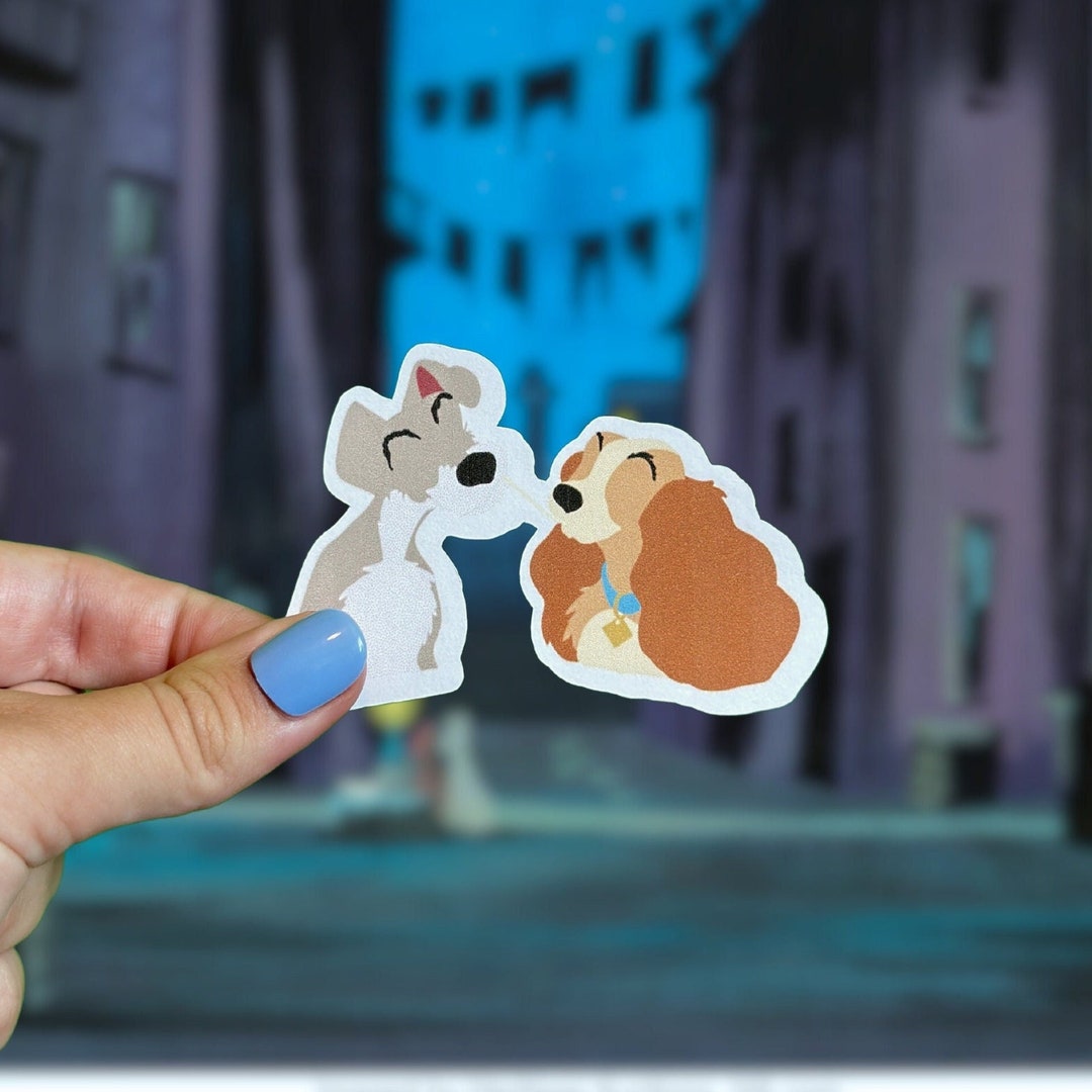 Lady & the Tramp Sticker Disney Movie Italy Dogs Spaghetti Waterproof ...