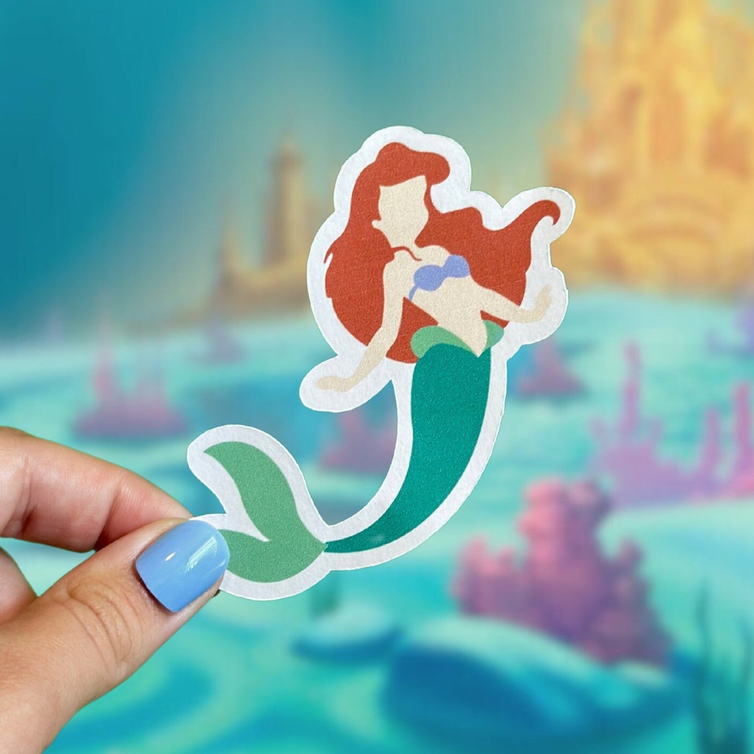 Ariel Sticker Disney the Little Mermaid Waterproof Vinyl Hydroflask ...