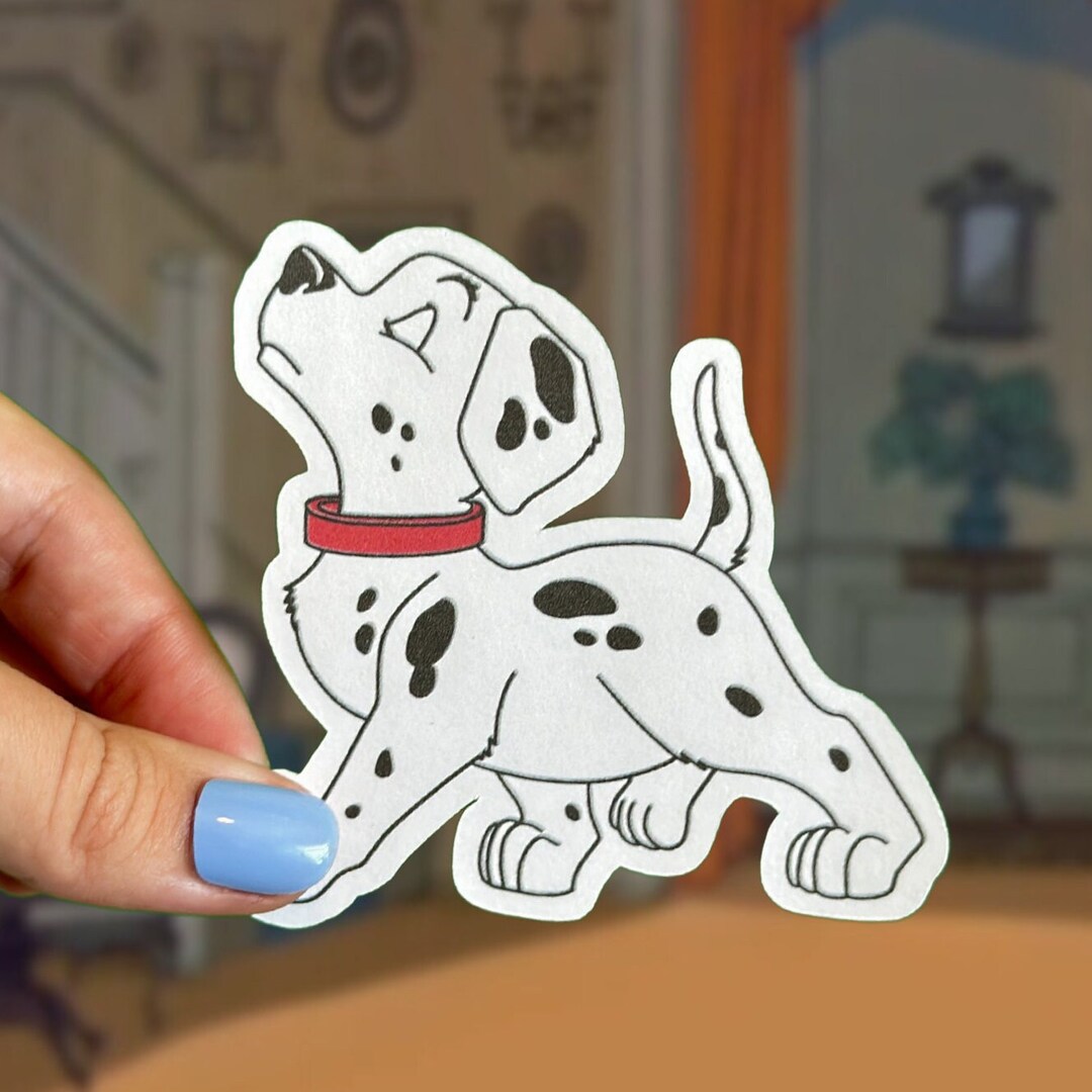 101 Dalmatians Sticker Disney Dog Cruella De Vil Pongo Perdita ...