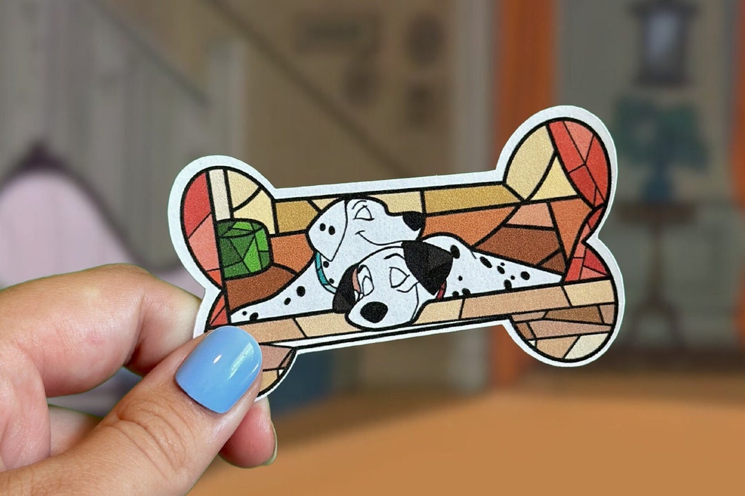 101 Dalmations Sticker Disney Cruella De Vil Puppy Pongo Perdita Bone ...