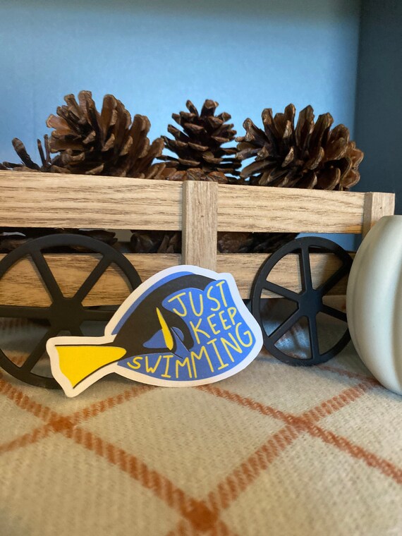 Dory Sticker Disney Finding Nemo Just Keep Swimming - Etsy